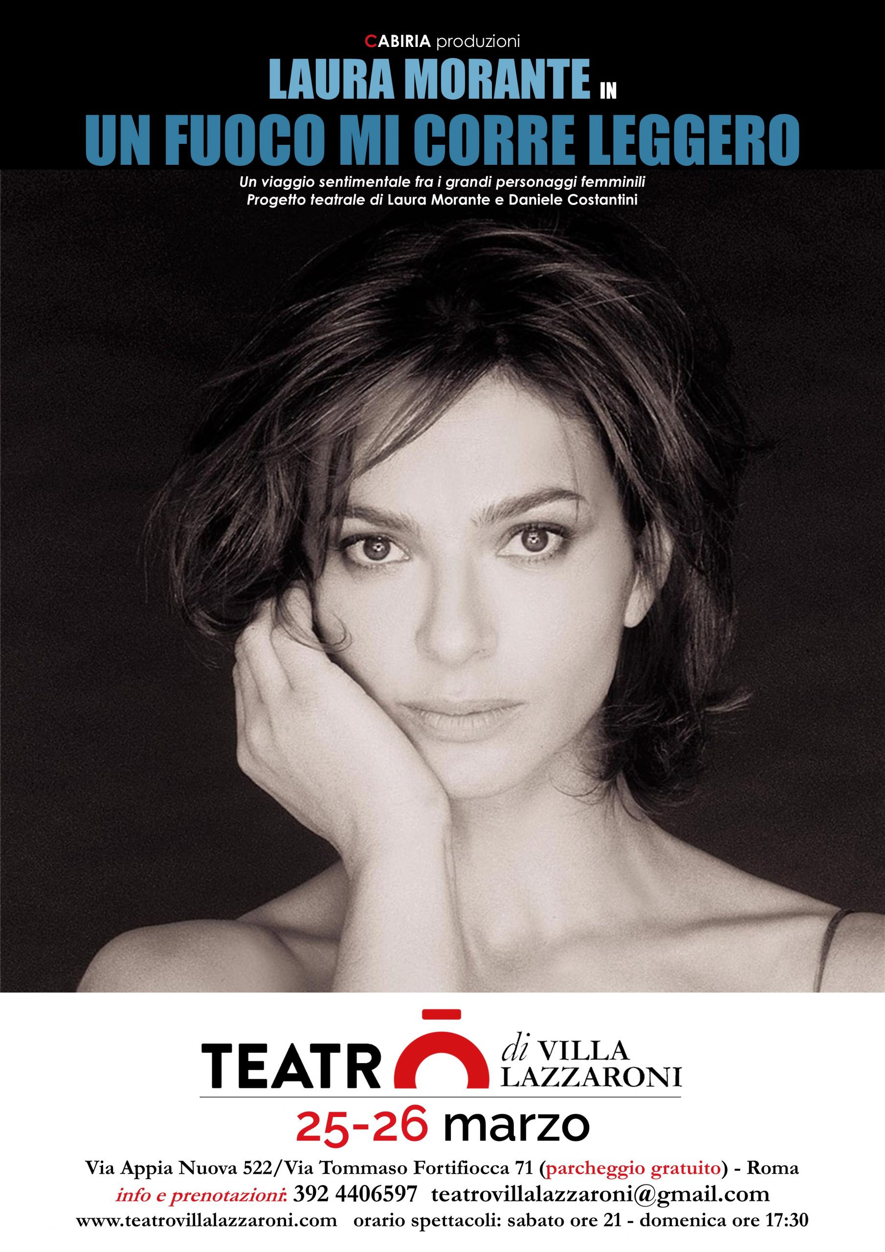 Un fuoco mi corre leggero – Teatro Villa Lazzaroni